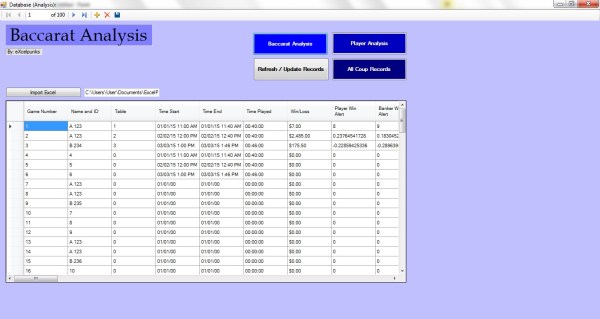 Solutions 8: SkyEye – Baccarat Analysis for Casinos – excelpunks ...